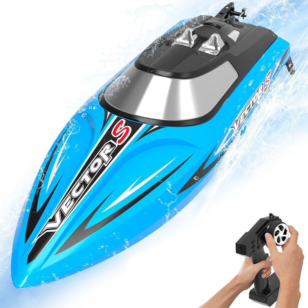 DOTMALL RC-Boot Bürstenloses Hochgeschwindigkeits-RC-Boot für Seen Blau