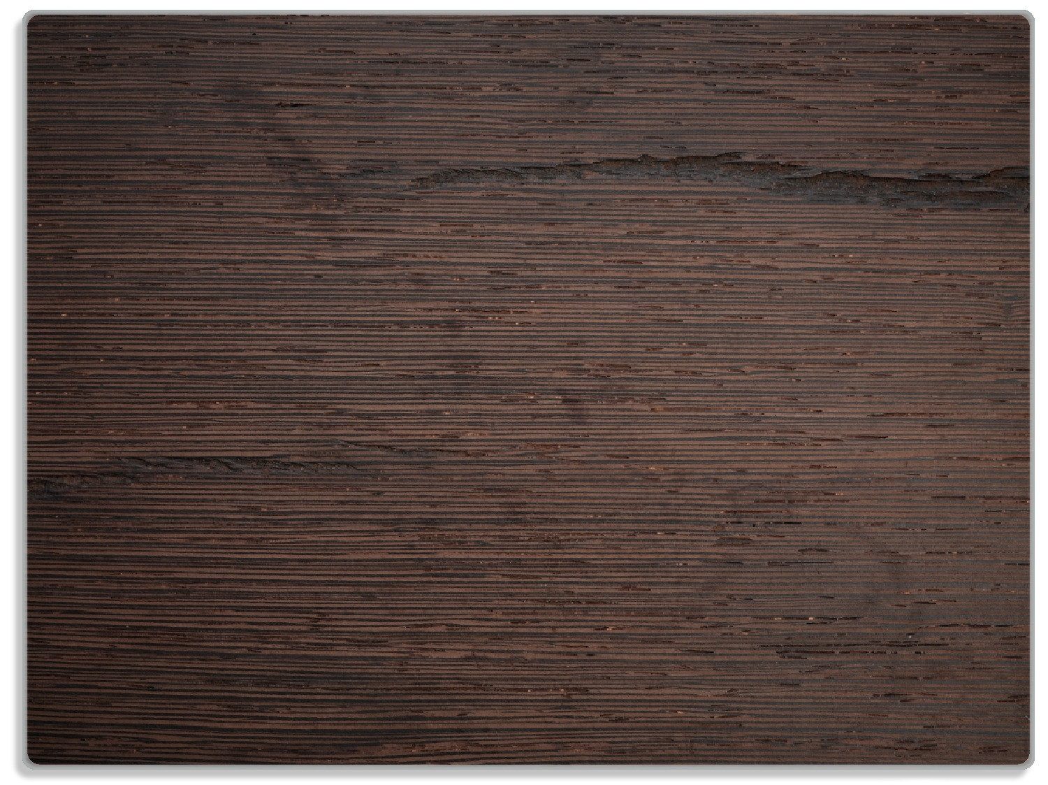 Wallario Schneidebrett Holz Optik Textur Dunkelbraunes Holz Esg