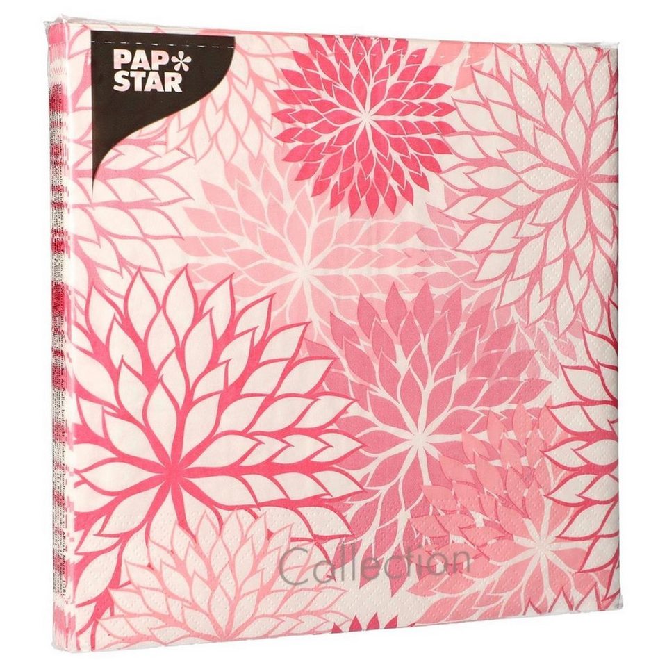 Papstar Papierserviette 20 Servietten 3 Lagig 14 Falz 40 Cm X 40 Cm
