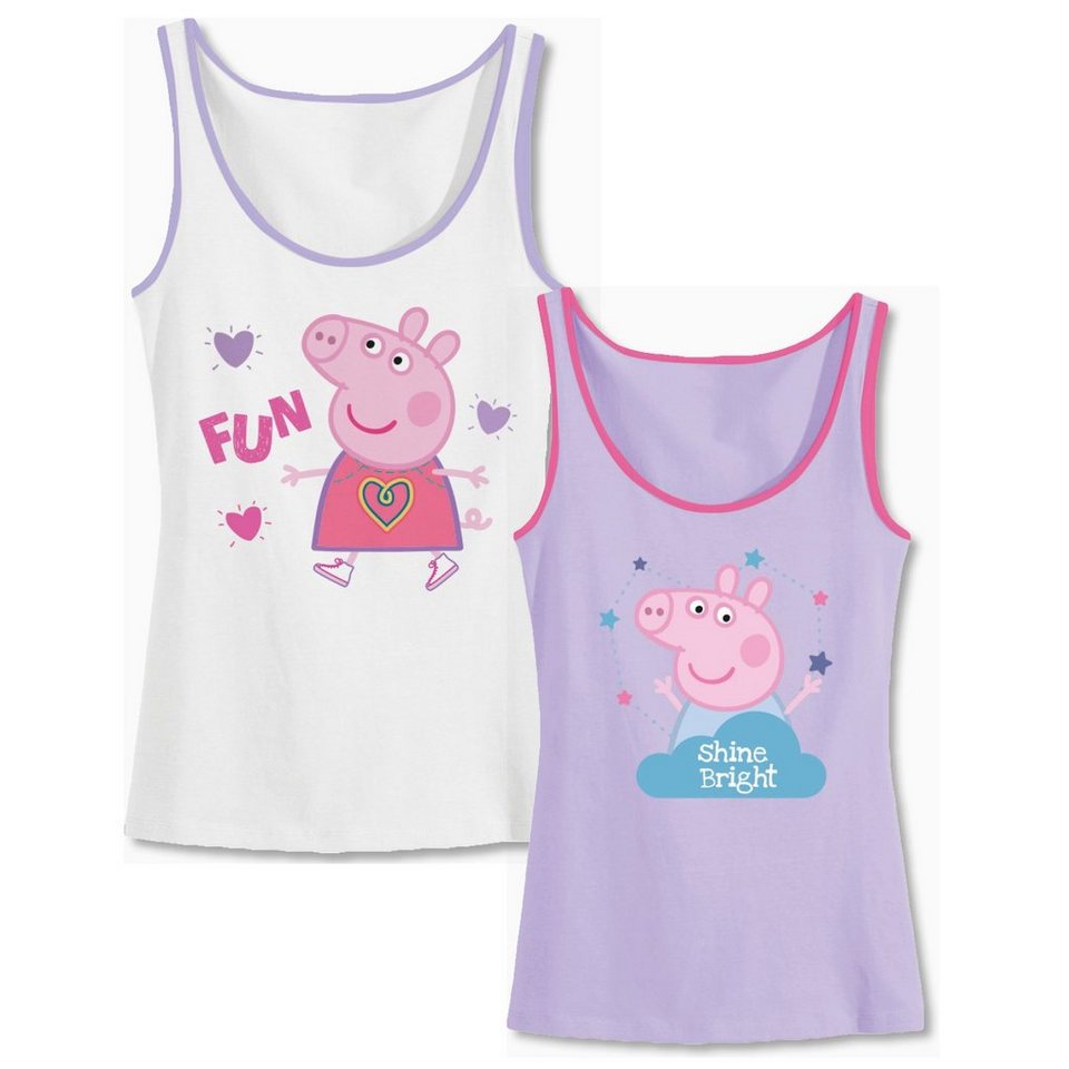 United Labels® Unterhemd Peppa Wutz Unterhemd Für Mädchen Kinder Tank