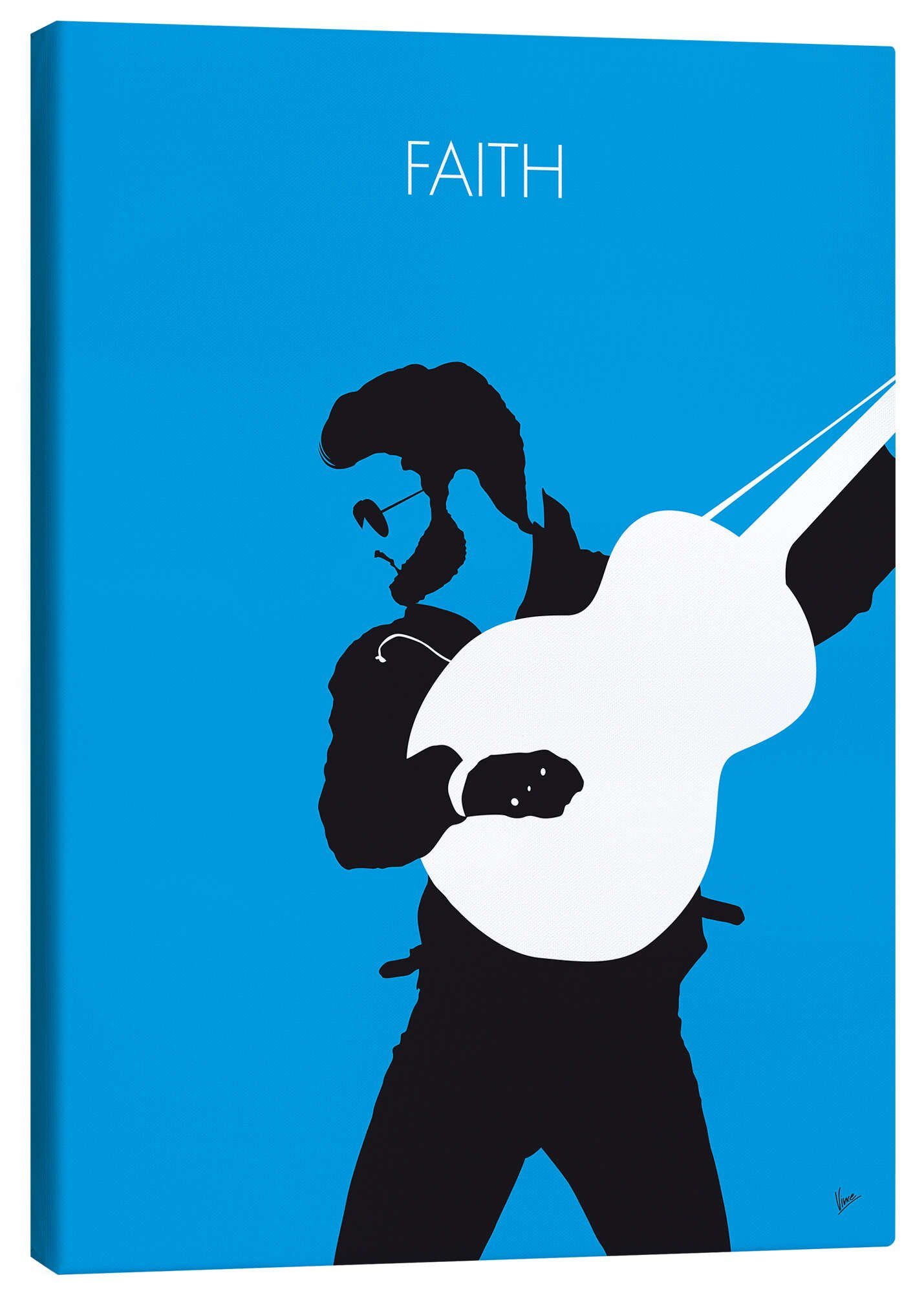 Posterlounge Leinwandbild Chungkong George Michael Faith Illustration