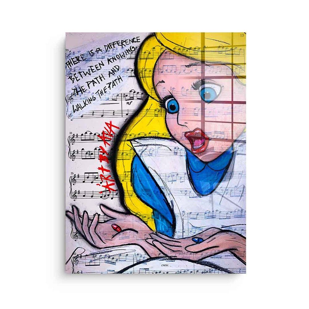 Dotcomcanvas® Acrylglasbild Alice Red And Blue Acrylglas