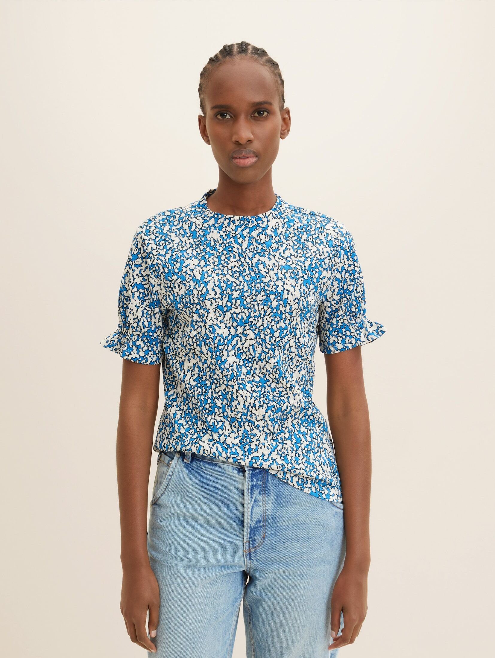 Tom Tailor Denim Langarmshirt Gemustertes Shirt