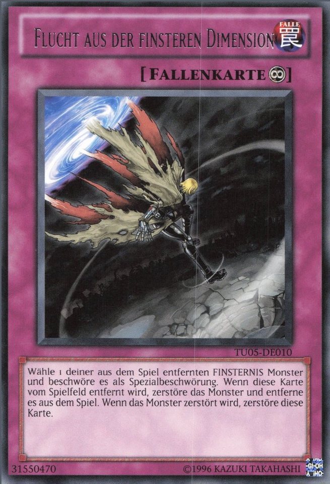 Recollectibles Sammelkarte Yugioh Flucht Aus Der Finsteren Dimension