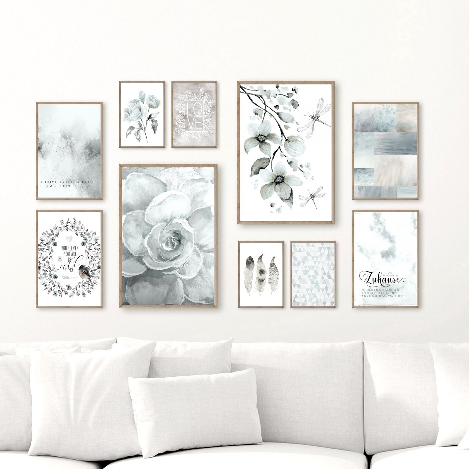 Homestyle Accessoires Poster Bilder Set Das SchÖnste An Zuhause Home