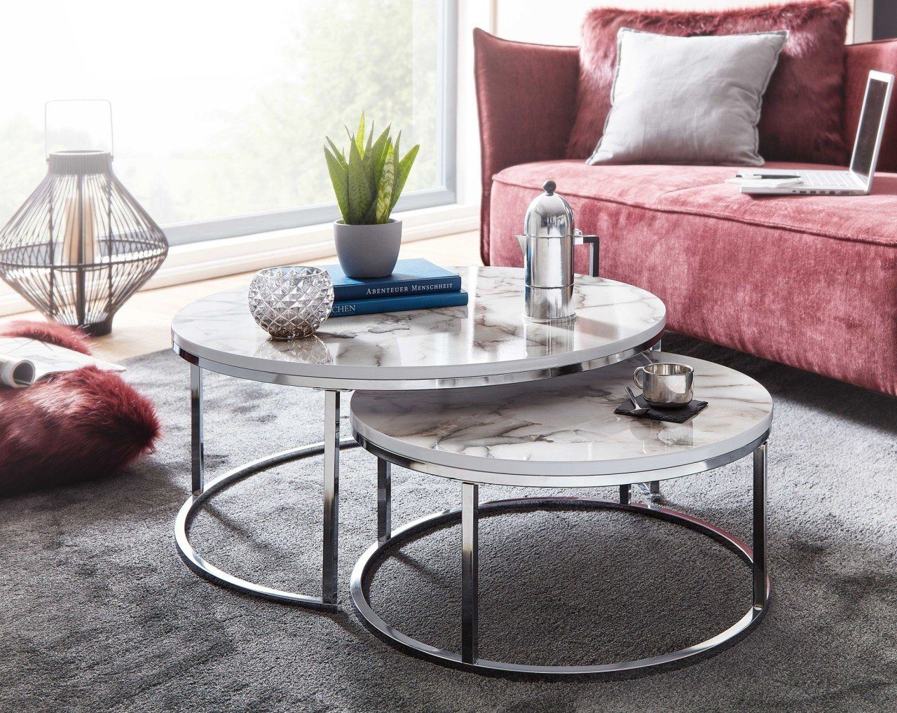 Runde silberne Metall Couchtische online kaufen | OTTO