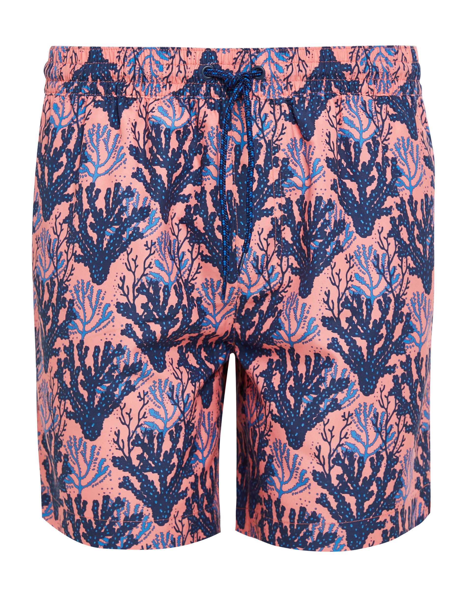 Threadbare Badehose THB Swim Short Seaweed mit schönem Print, Schwimmhose