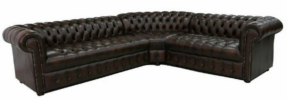 Jvmoebel Ecksofa Ecksofa Ledersofa Polster Eck Couch Garnitur 100