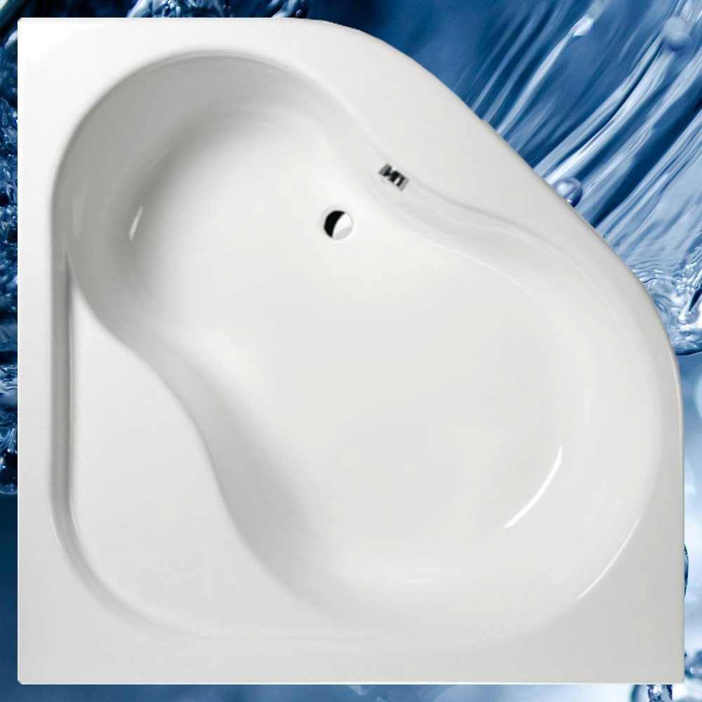 Polysan s.r.o. Badewanne Badewanne 152x152 cm HOEDERA - extra tief mit 54 cm