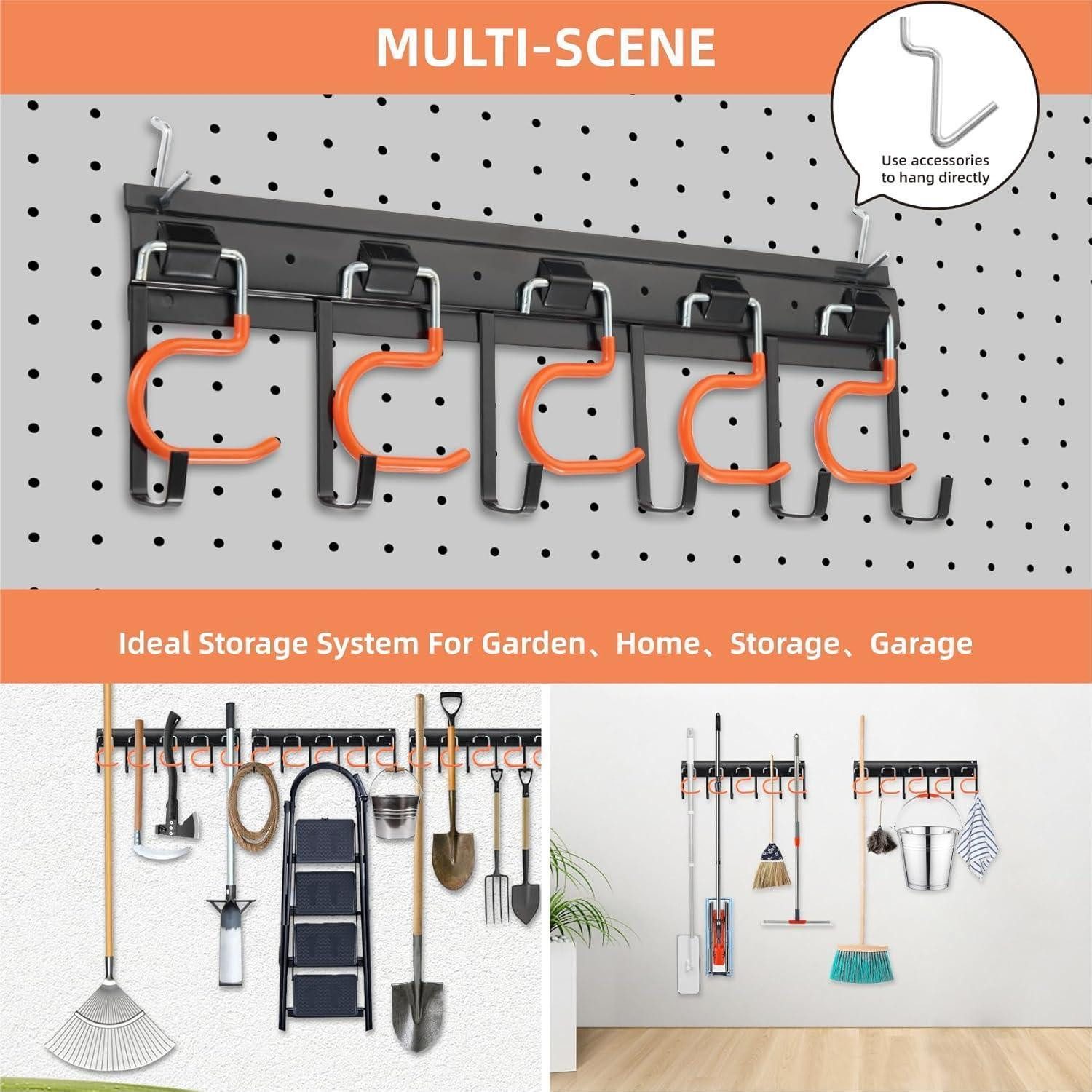 LuxusKollektion Wandhaken Garage Organizer Metall Wandhalterung Besen ...