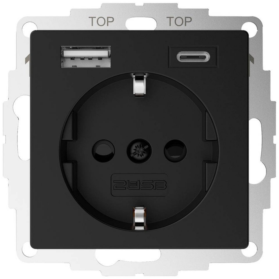 2USB Steckdosenschalter 2USB 2U-449641 Unterputz-Dose mit USB ... 2USB Steckdosenschalter 2USB 2U-449641 Unterputz-Dose mit USB ...