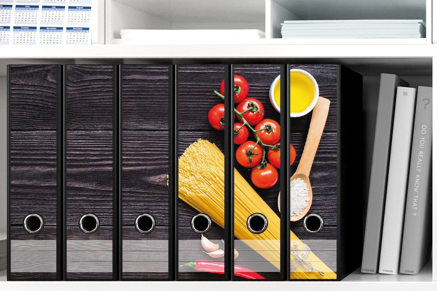 Wallario Etiketten Italienisches Menü Mit Spaghetti Tomaten Salz Und