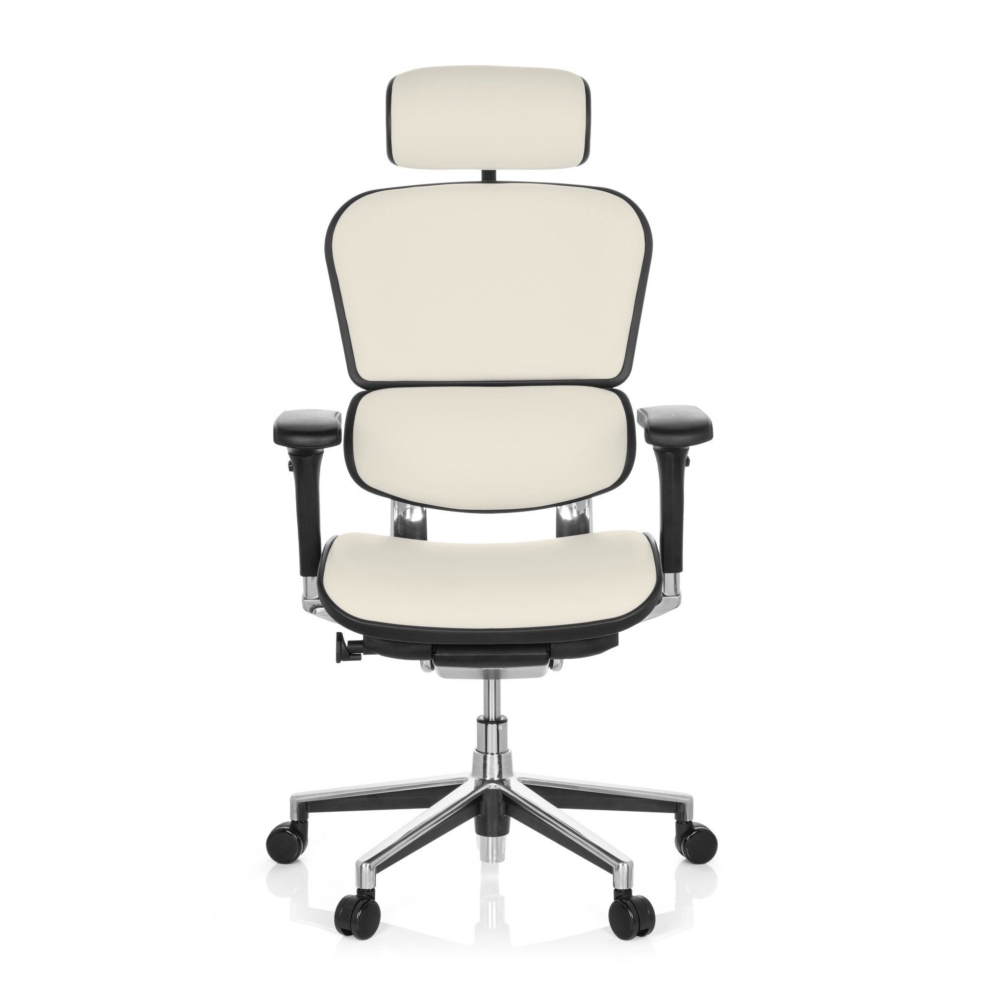 Hjh Office Drehstuhl Luxus Chefsessel Ergohuman Leder 1 St Profi