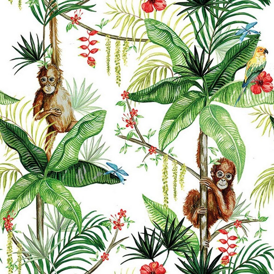 Ambiente Luxury Paper Products Papierserviette 20 Servietten Orangutan