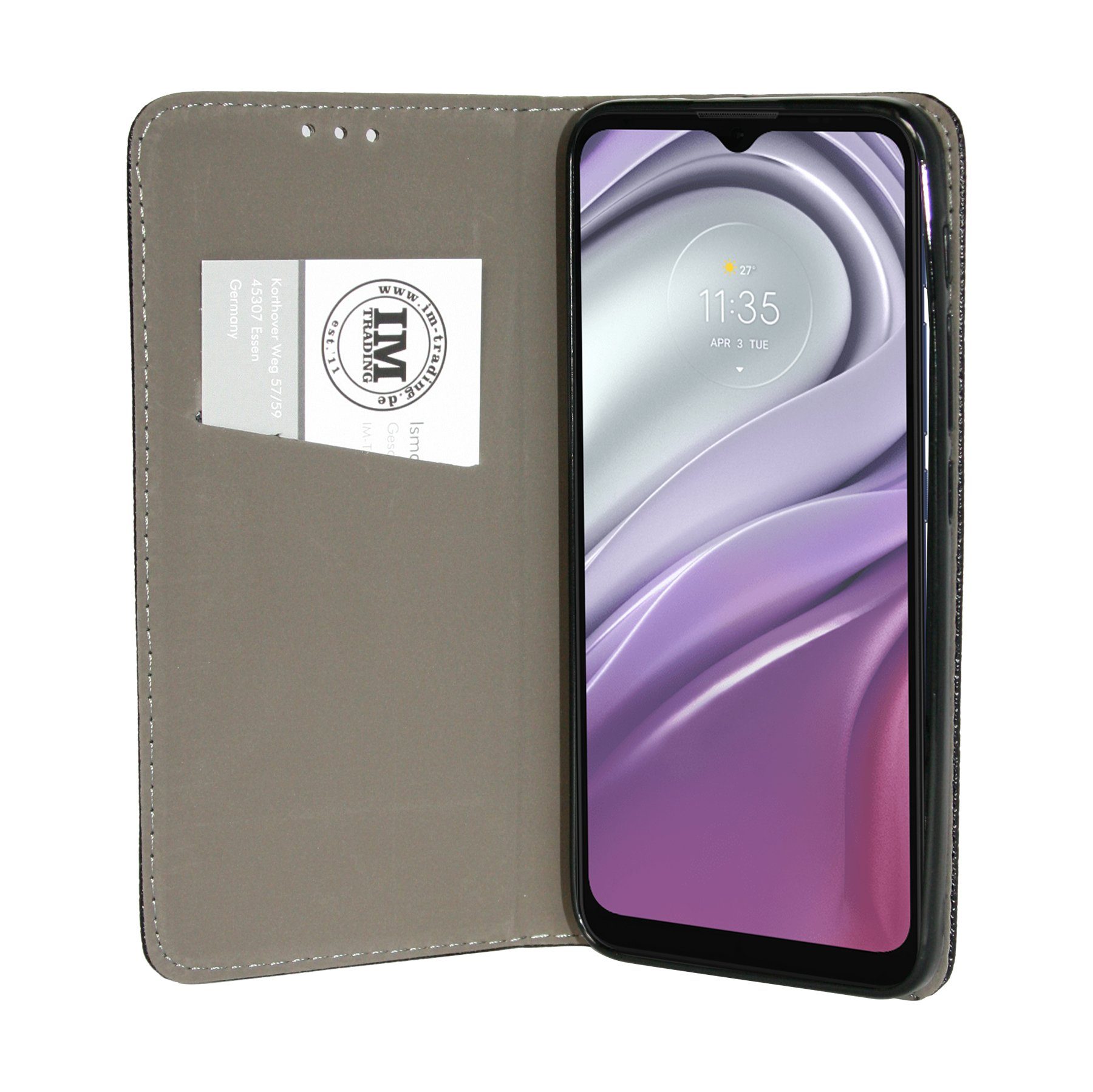 Cofi1453 Handyhülle Elegante Buch Tasche Hülle Smart Motorola Moto G20