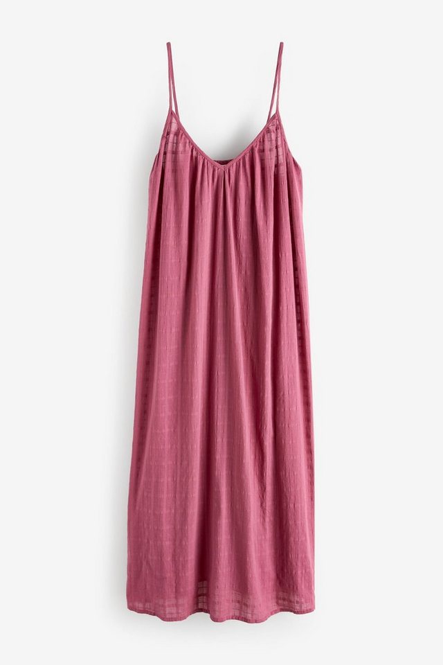 Next Sommerkleid Voluminöses Strukturiertes Maxikleid Kurzgröße 1 Tlg