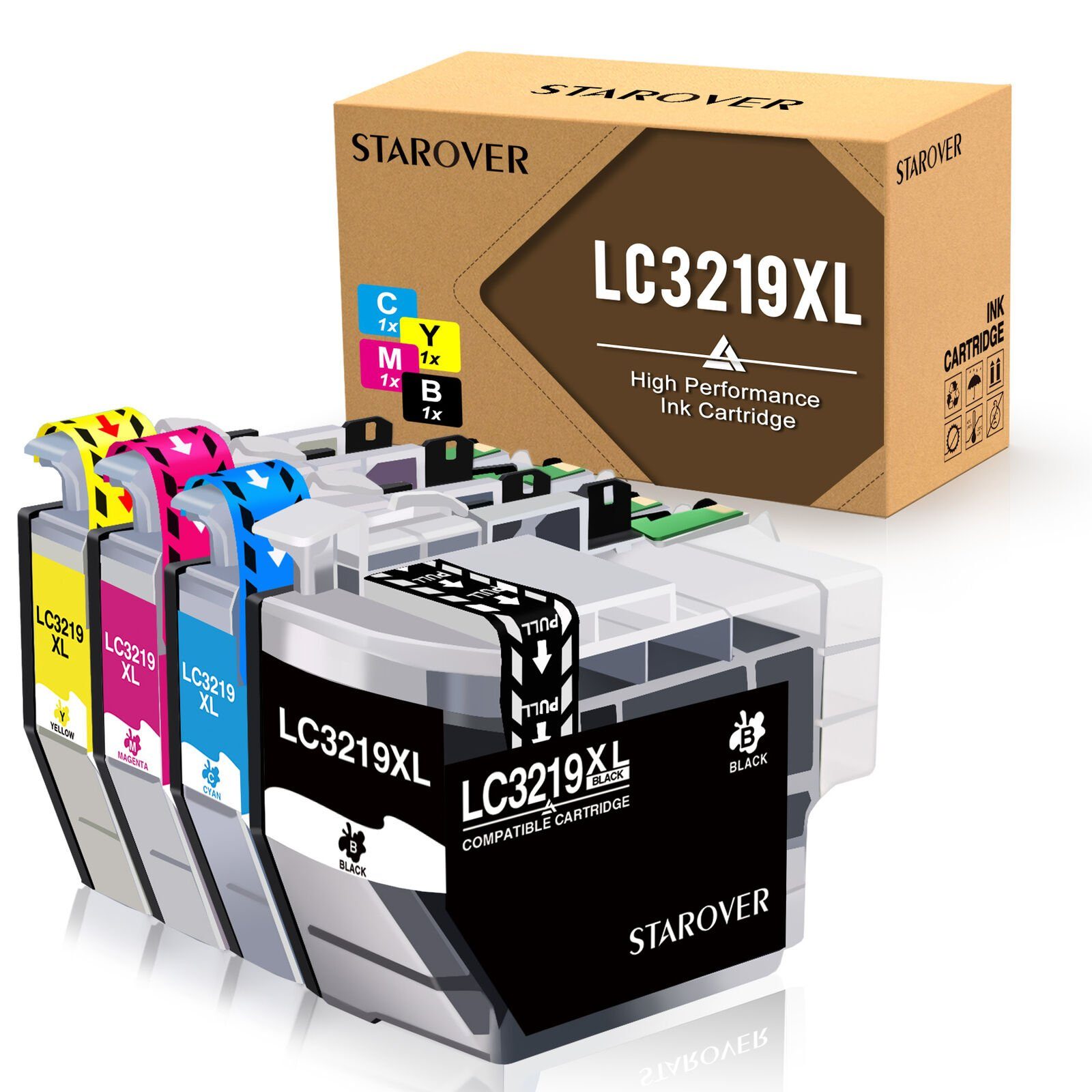 Starover 4er Set Ersetzt Brother Lc 3219xl Lc 3219 Xl Lc3217xl