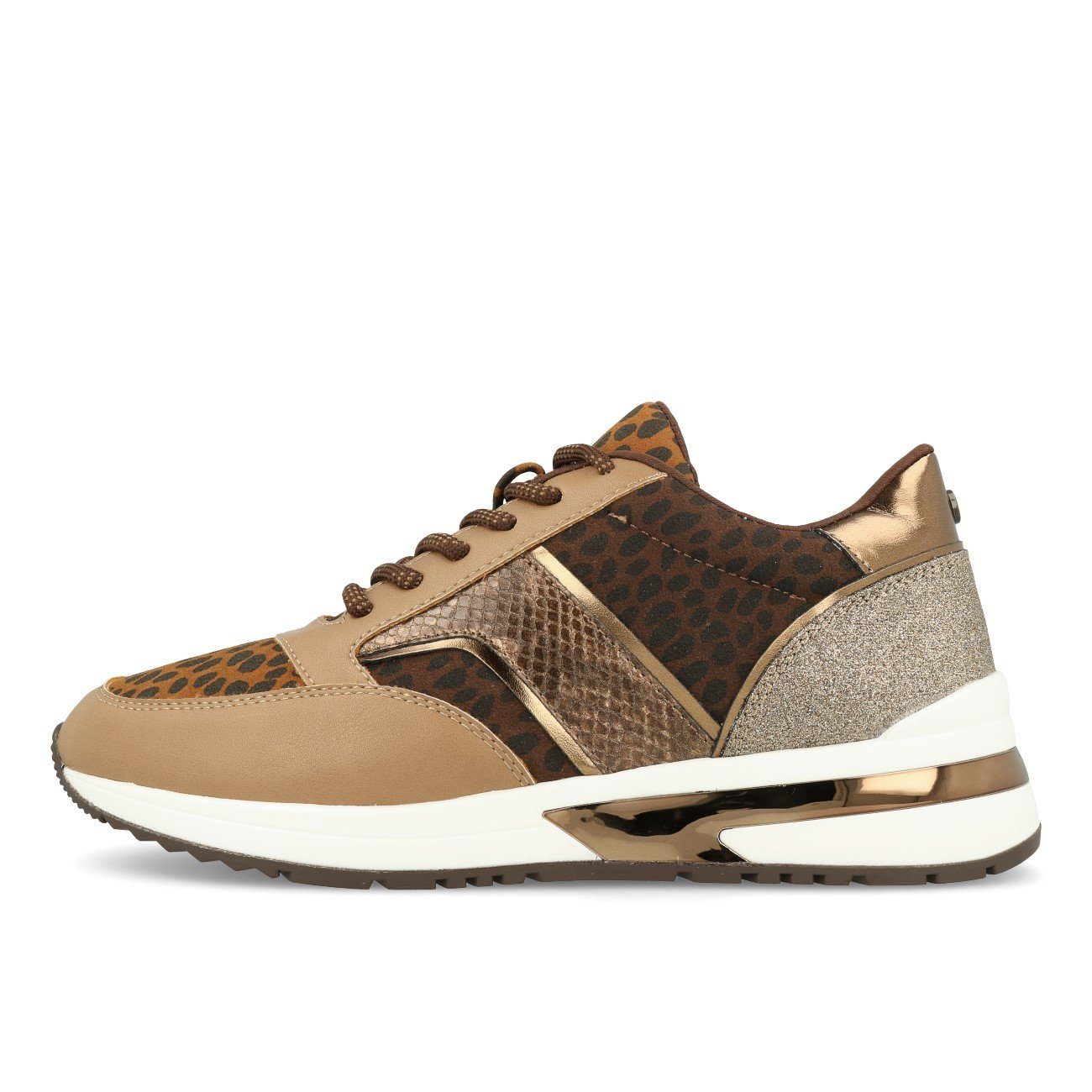 La Strada La Strada 2003152 Damen Sneaker Tan Pu Leopard Micro Sneaker