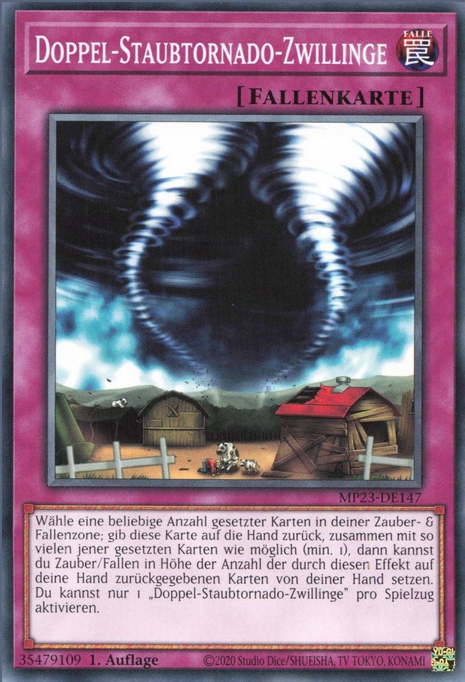 ᐅ Recollectibles Sammelkarte Yugioh Karte Doppel Staubtornado Zwillinge