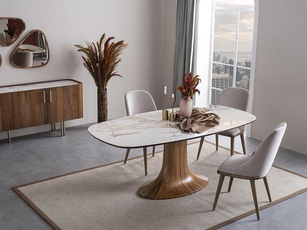 Jvmoebel Esszimmer Set Luxus Esszimmer Esstisch 4х Stühle Einrichtung