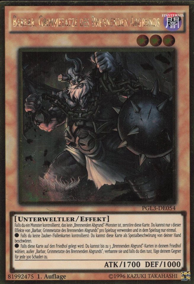 Recollectibles Sammelkarte Yugioh Karte Barbar Grimmetatze Des