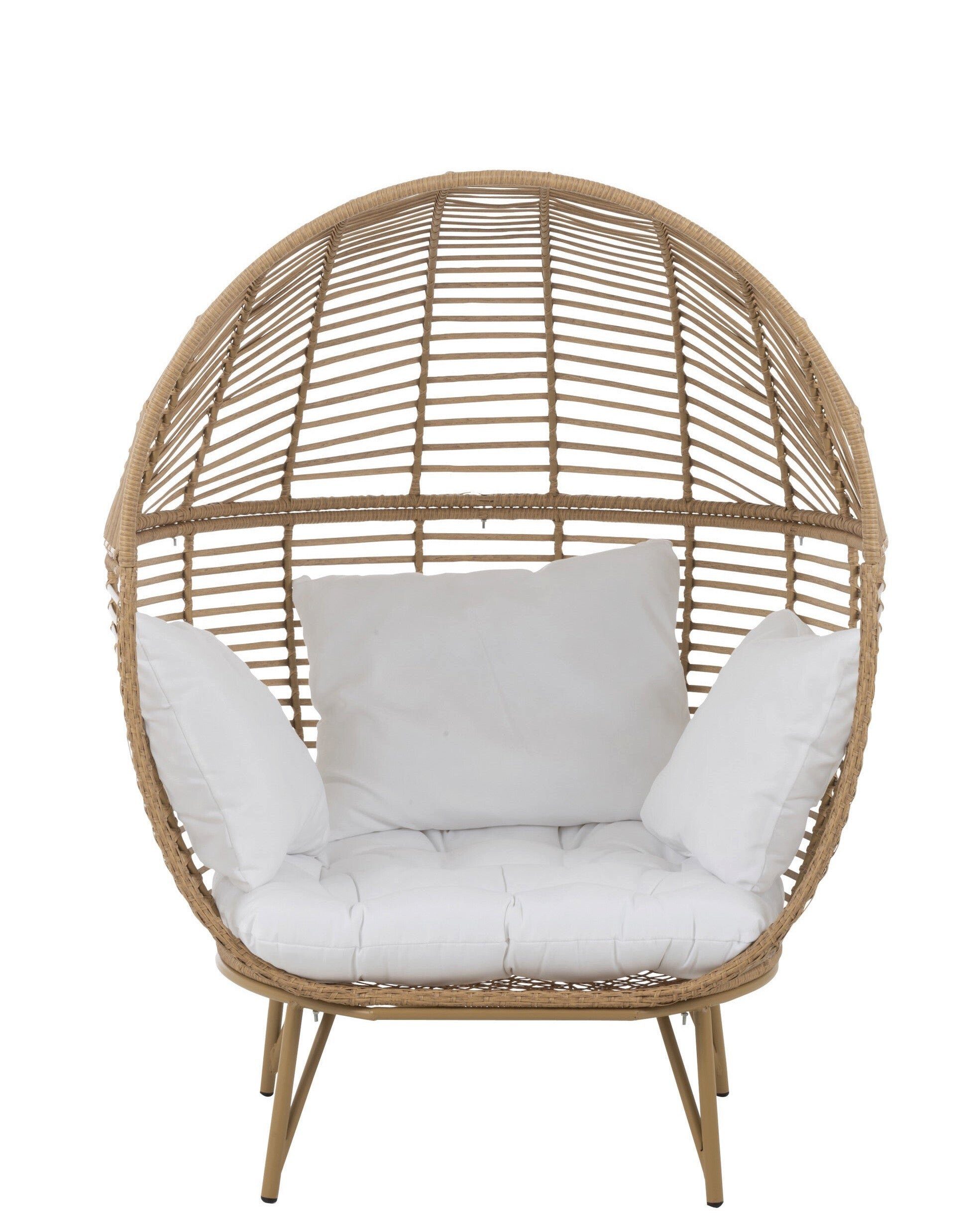Gilde Dekoobjekt Garten Sessel Stuhl Lounge In Ovaler Form Aus Stahl In