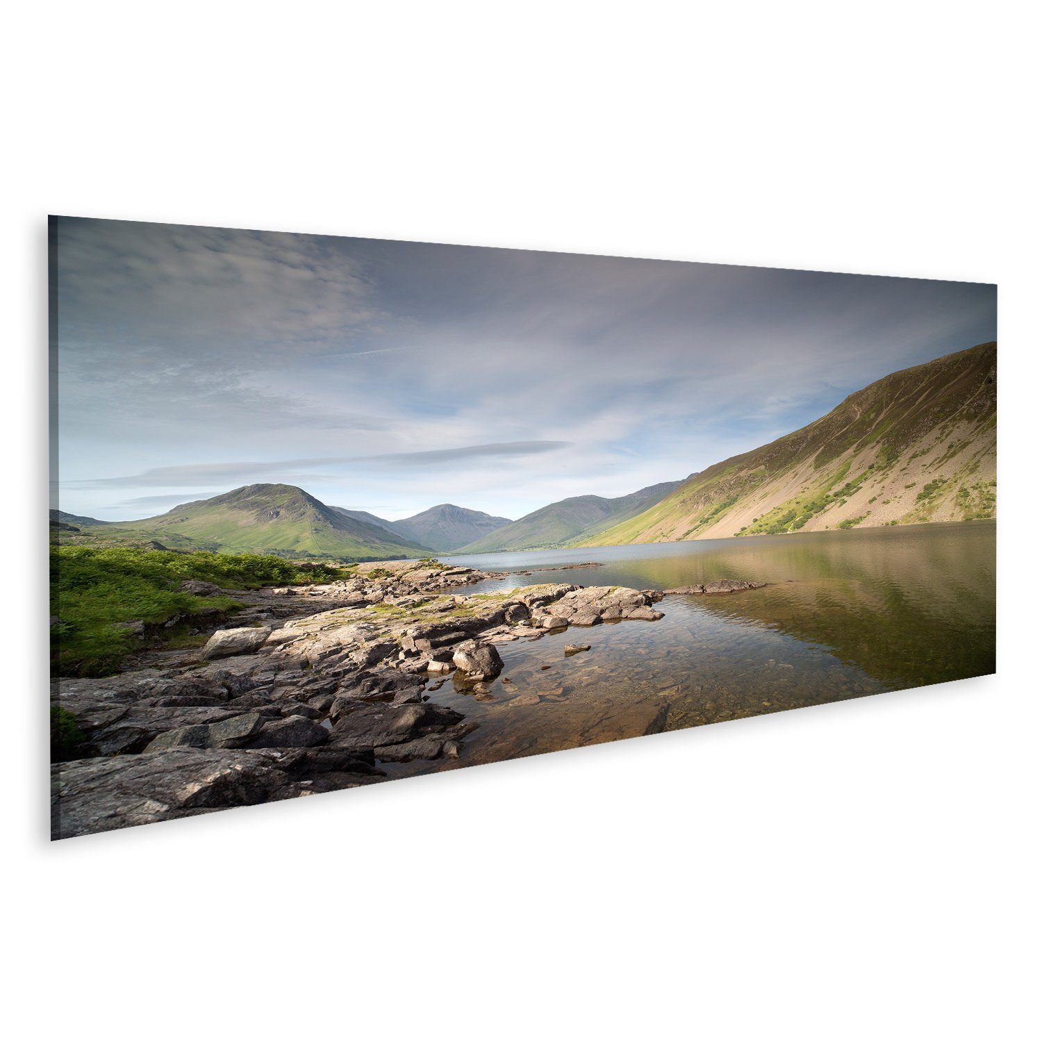 islandburner Leinwandbild Bild auf Leinwand Schöne Aussicht Auf Wastwater See Im Lake District C