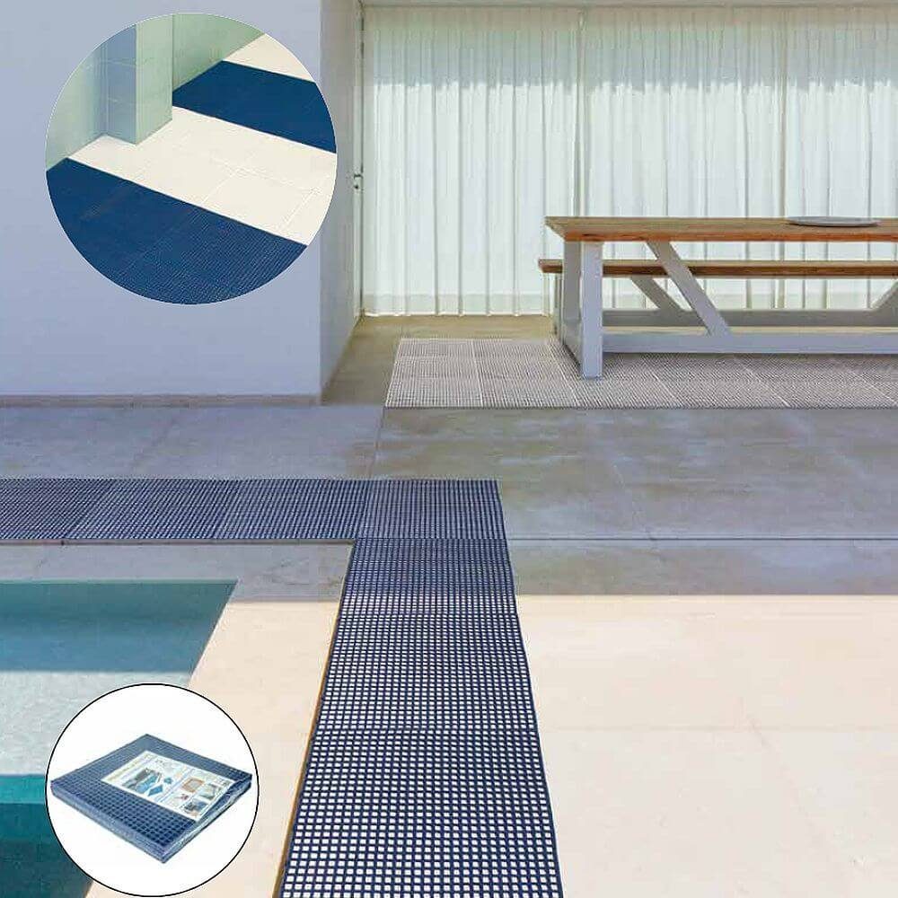 GarPet Outdoor-Bodenplatte 6x Klickfliesen Rutschfest Gitter Boden ...