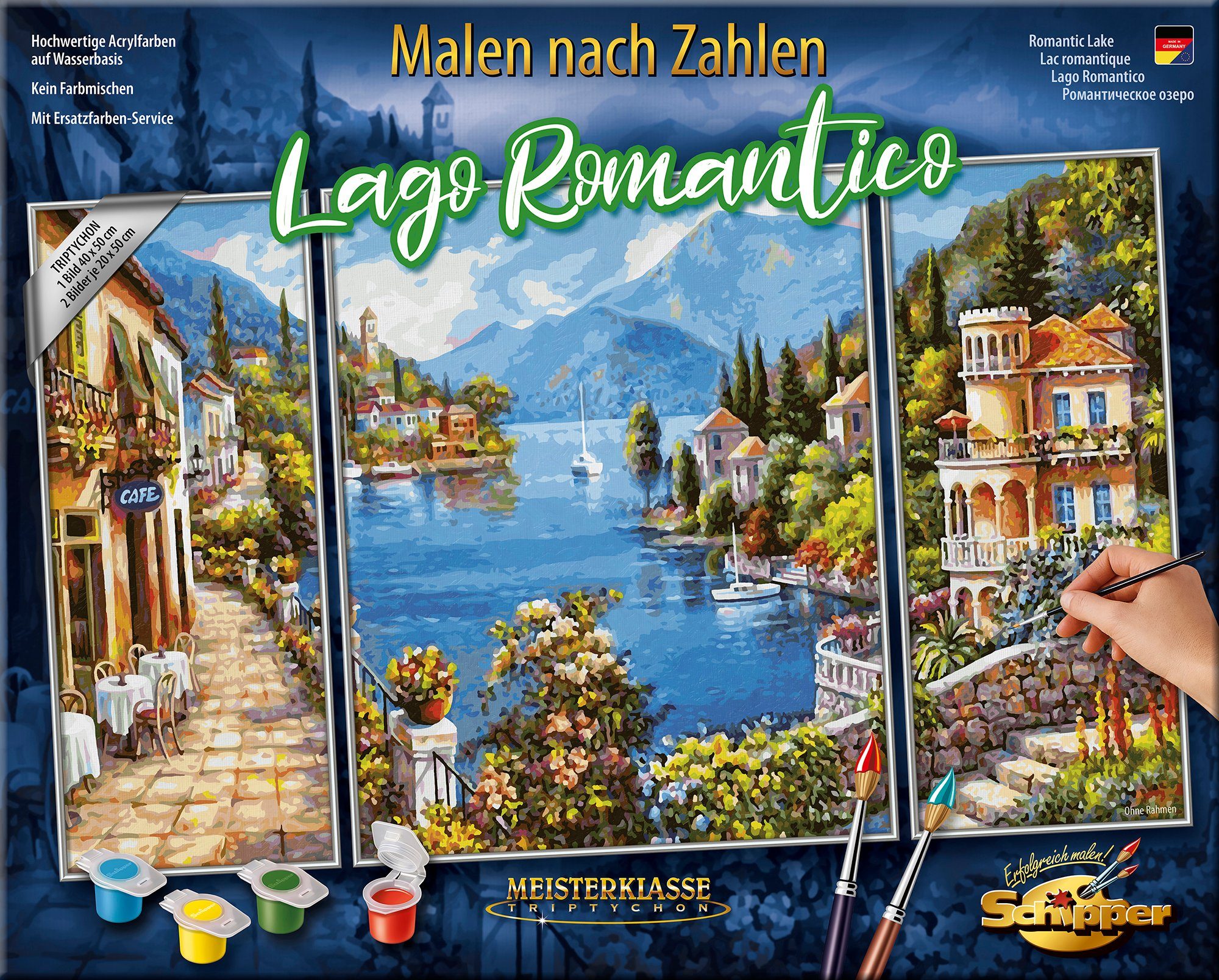 Schipper Malen nach Zahlen »Meisterklasse Triptychon - Lago Romantico«, Made in Germany online ...