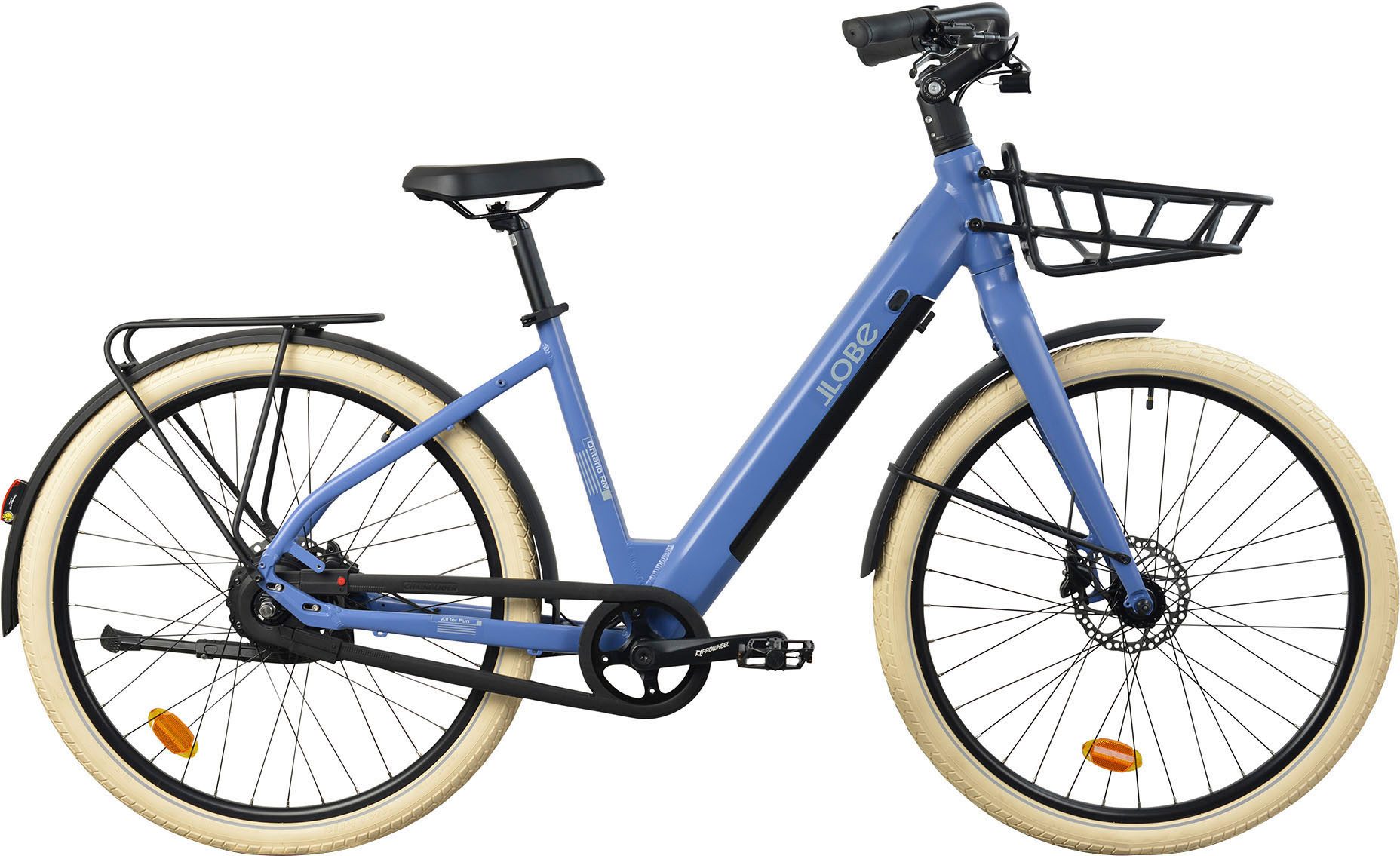 LLobe E-Bike Trekkingrad CityVenture E-Bike 27,5" Ontario RM, blau, 2 Gang, Nabenschaltung ...