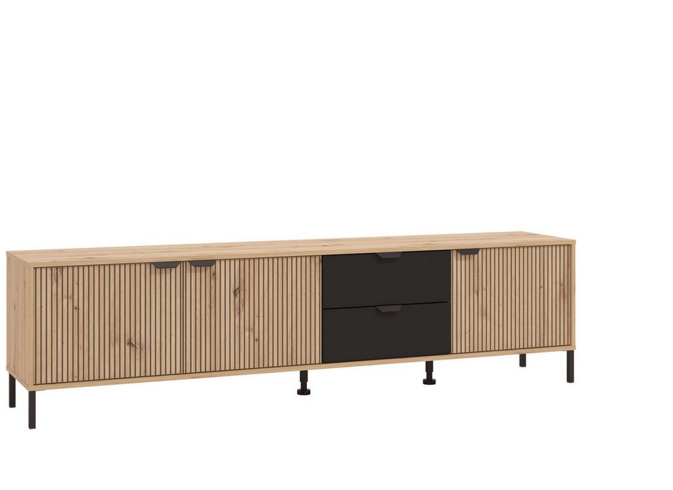 Home Affaire Lowboard Mayenne Tv Lowbord Breite 208 Cm Kommode Mit 3