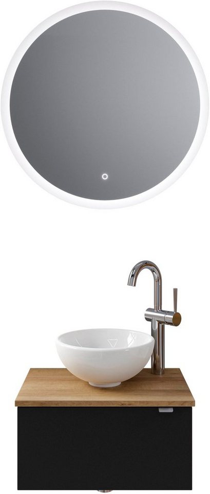 Saphir Badmöbel Set Serie 6915 4 St Gäste Bad Mit Led Spiegel Und