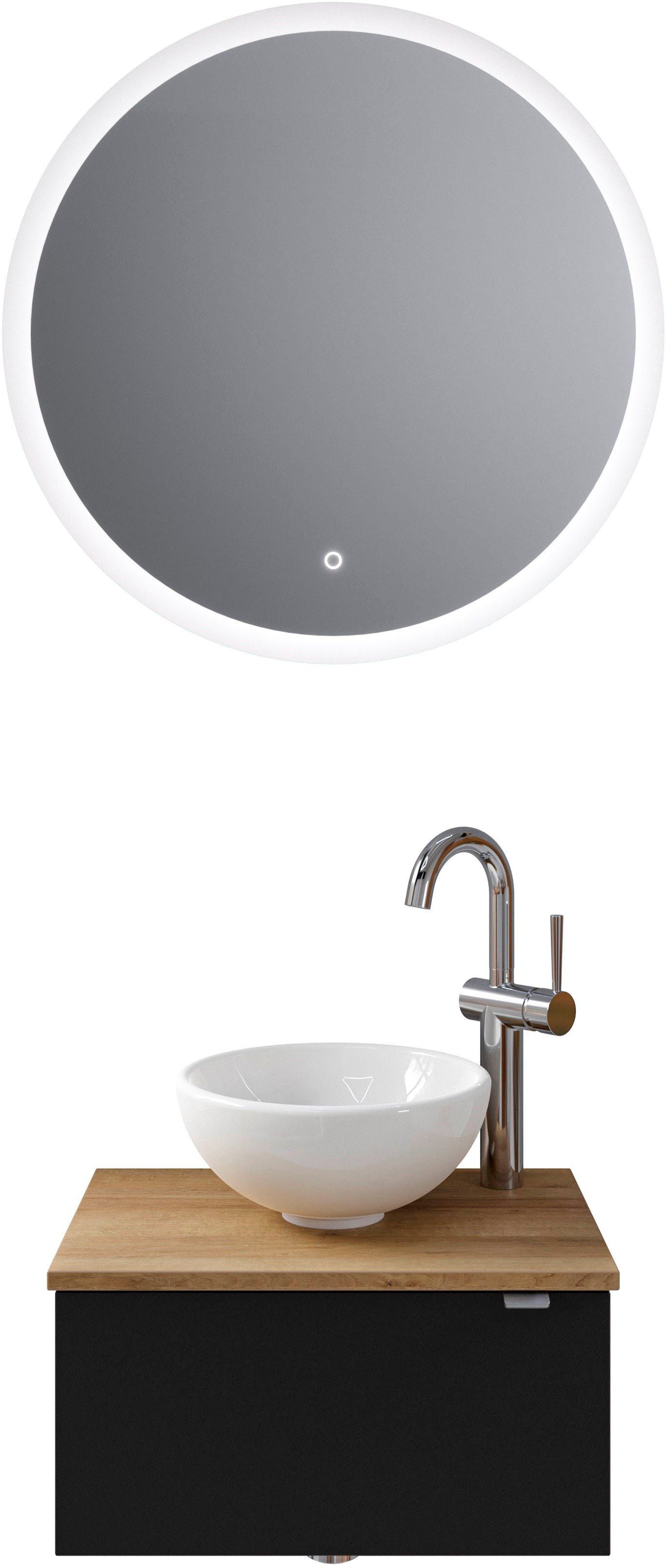 Saphir Badmöbel Set Serie 6915 4 St Gäste Bad Mit Led Spiegel Und