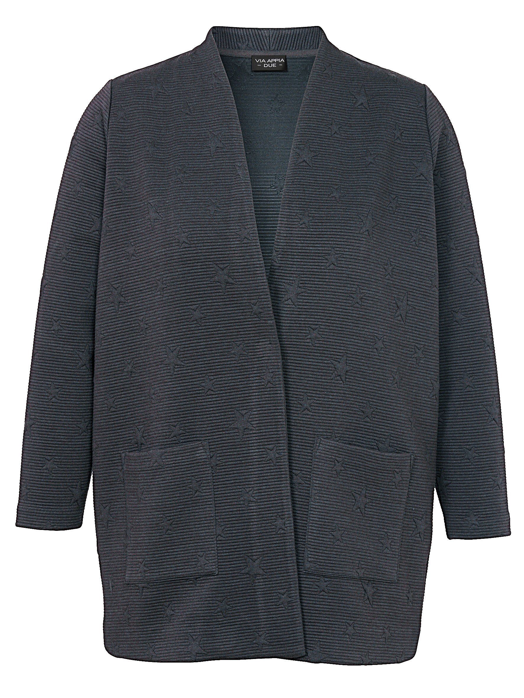VIA APPIA DUE Longstrickjacke mit gestreiftem Muster