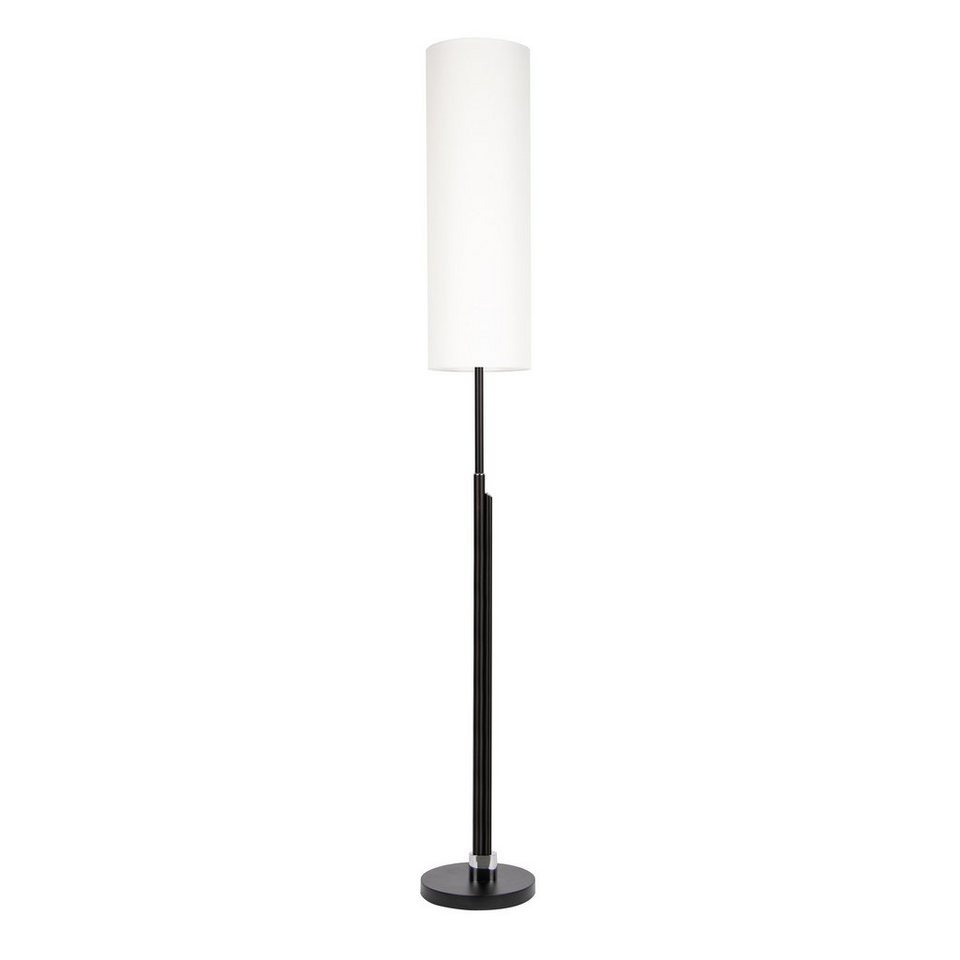 Hofstein Stehlampe Dimmbare Stehlampe Aus Metallstoff In Schwarz