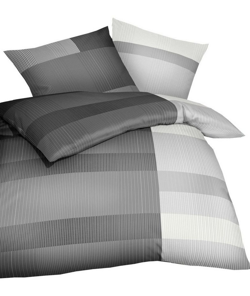 Graphit Silber Biber 2 Teilig Biberbettwäsche Mit Kuscheliger
