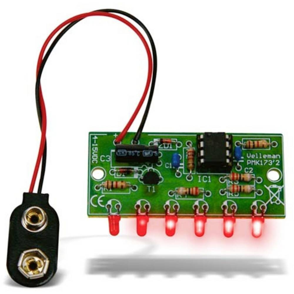 Whadda Modellbausatz Mini-6-LED-Chaser WSL173