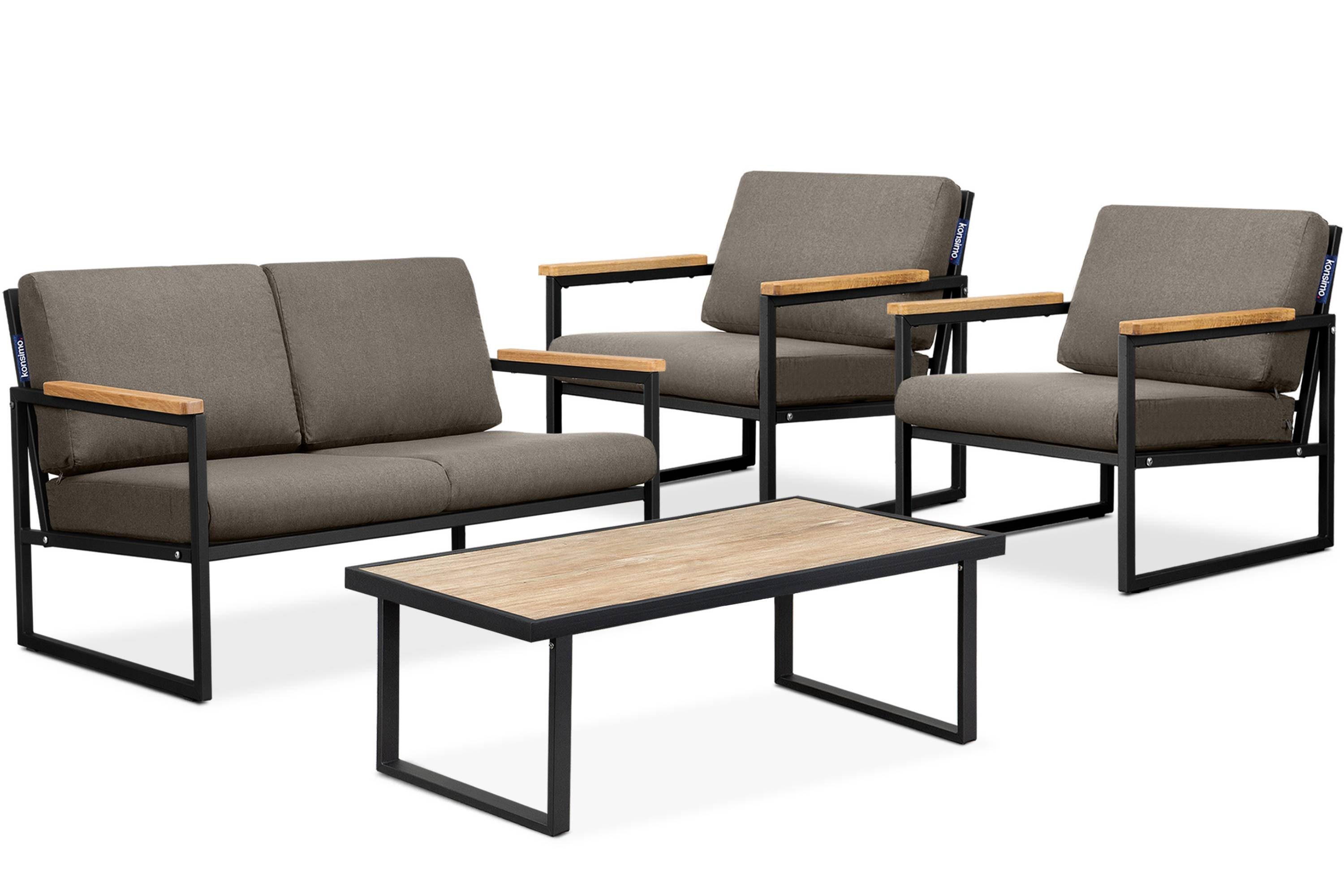 Konsimo® Gartenlounge Set Tribo Gartenmöbel Set Hergestellt In Der Eu