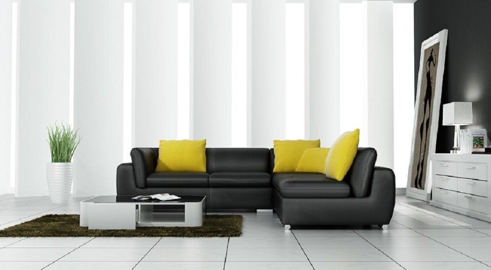 Jvmoebel Ecksofa Ledersofa L Form Couch Wohnlandschaft Ecksofa
