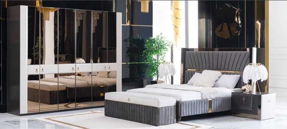 Jvmoebel Schlafzimmer Set Schlafzimmer Komplett Set Bett Nachttisch
