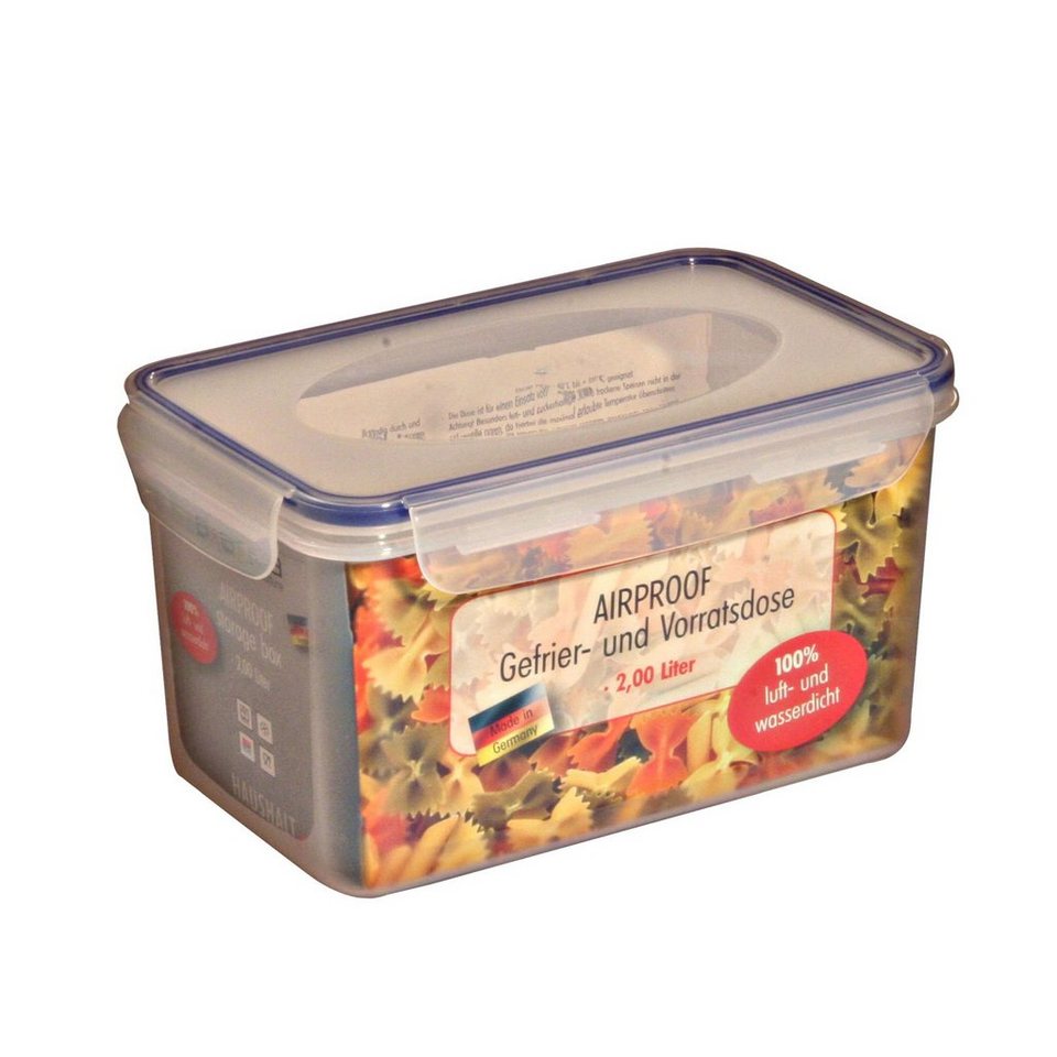 Axentia Vorratsdose Airproof Kunststoff Set 2 Tlg Gefrierdosen