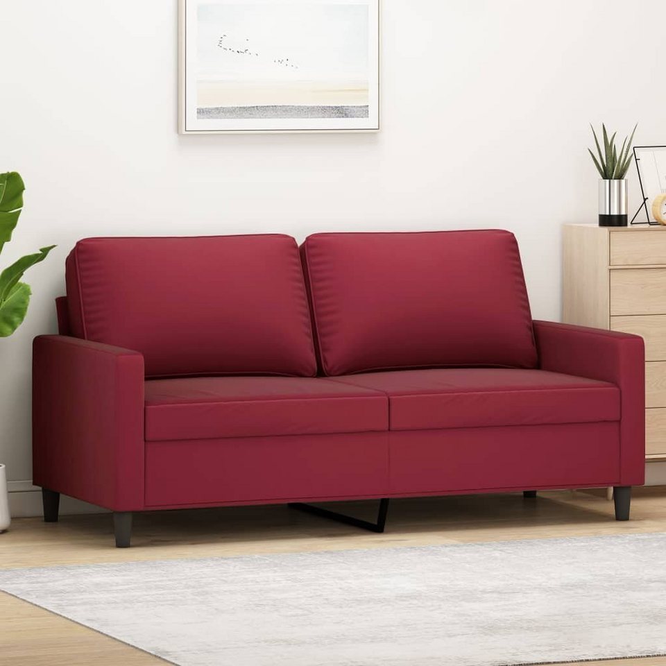 Vidaxl Sofa 2 Sitzer Sofa Weinrot 140 Cm Samt Otto