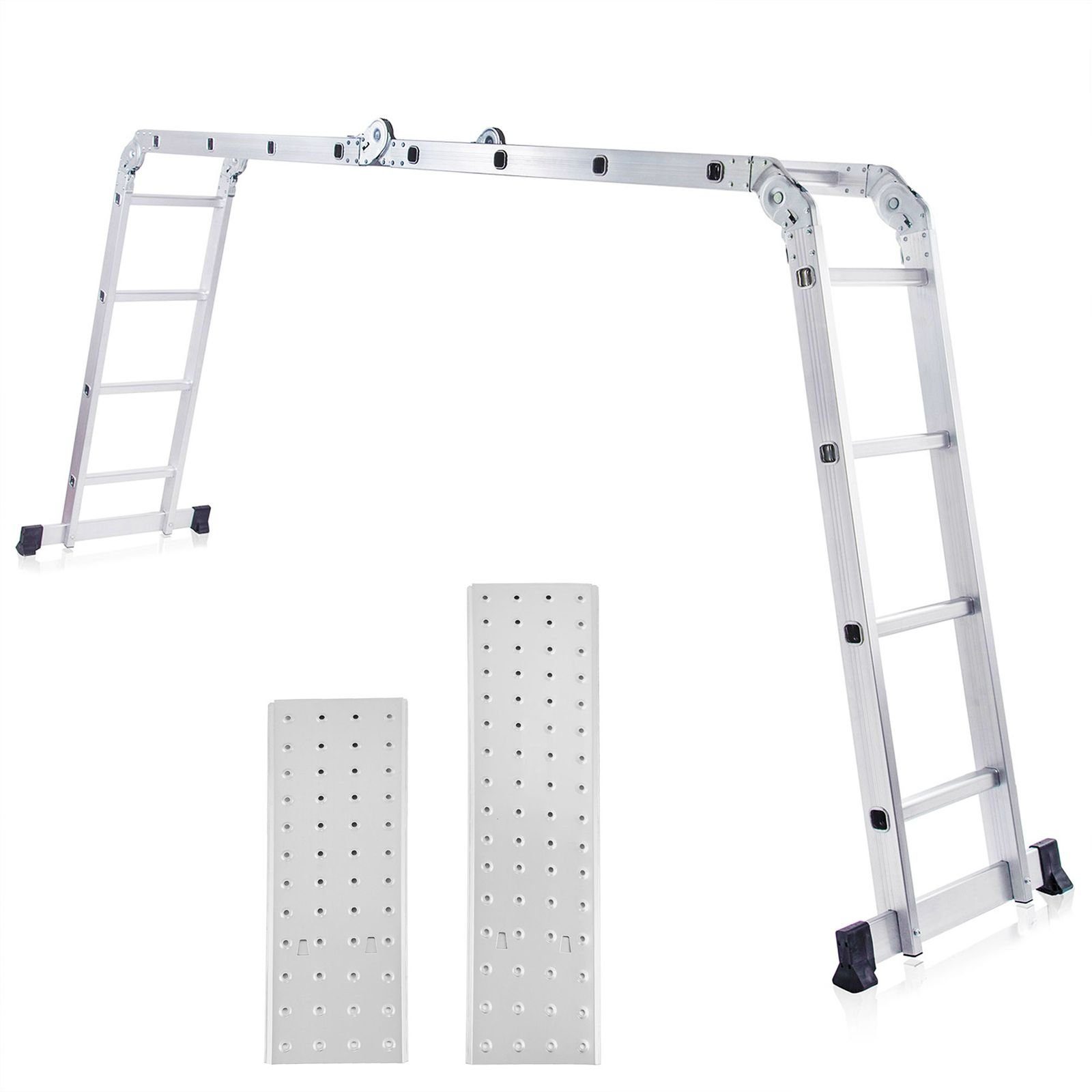 MAXCRAFT Stehleiter Multifunktionsleiter / Mehrzweckleiter 4x4 - Länge ...