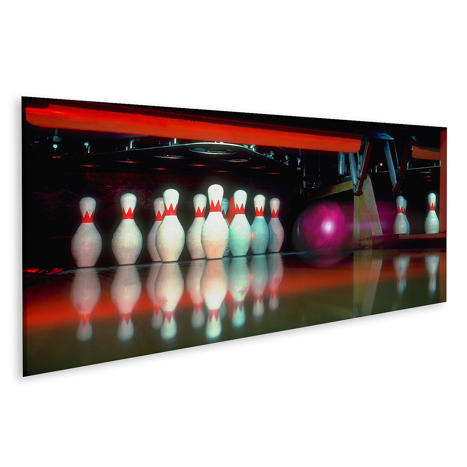 ᐅ islandburner Leinwandbild Bild auf Leinwand Let S Go Bowling Wandbild Poster Kunstdruck Bilder ...
