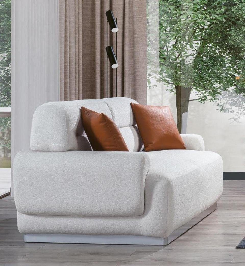 Jvmoebel Sofa Dreisitzer Couch Stoff Sofa Couchen Möbel Textil 230cm Stoff