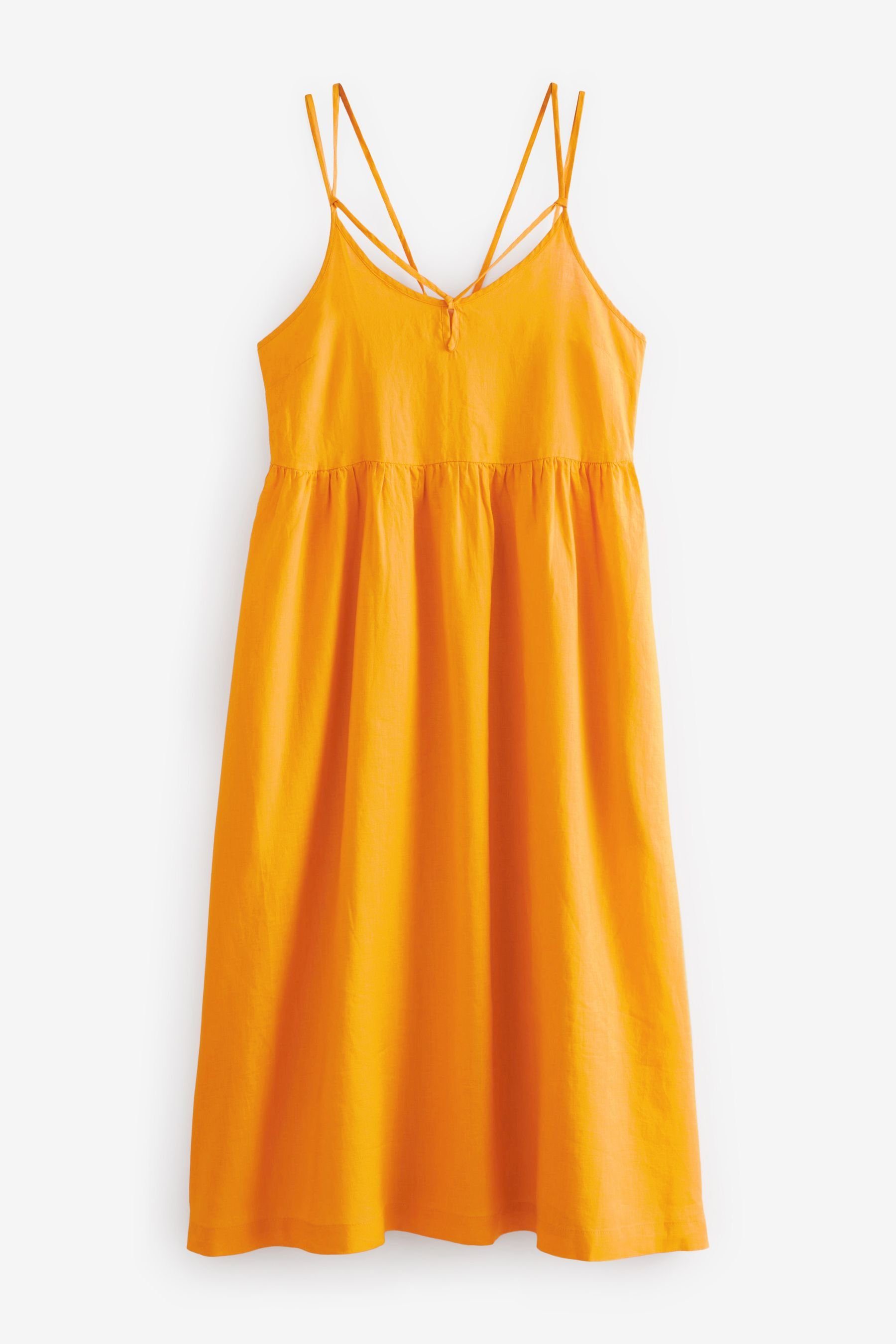 Next Midikleid Midi Trägerkleid Aus 100 Leinen 1 Tlg Aktuelles