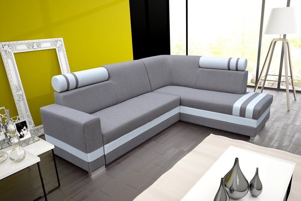 JVmoebel Ecksofa Design Ecksofa Couch Wohnlandschaft Schlafsofa ...