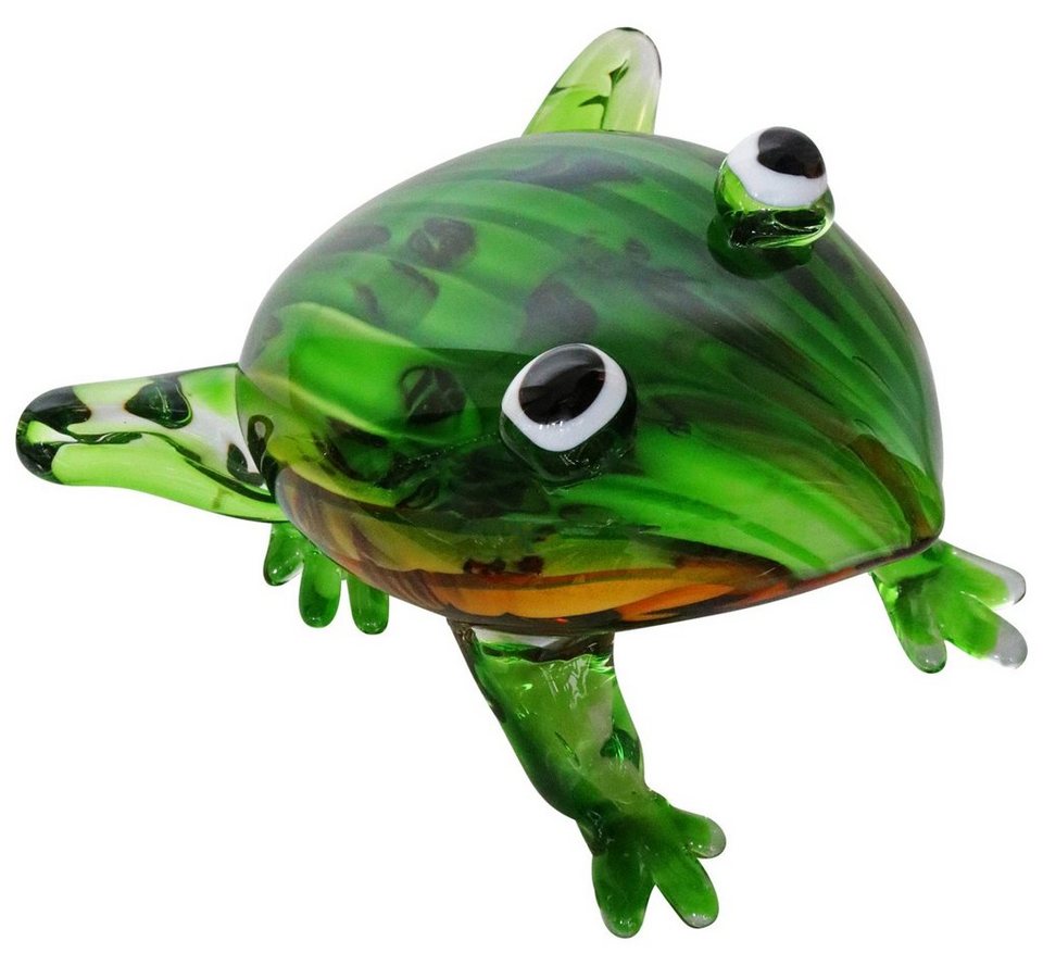 Aubaho Dekofigur Glasfigur Figur Skulptur Frosch Glas Glasskulptur Im