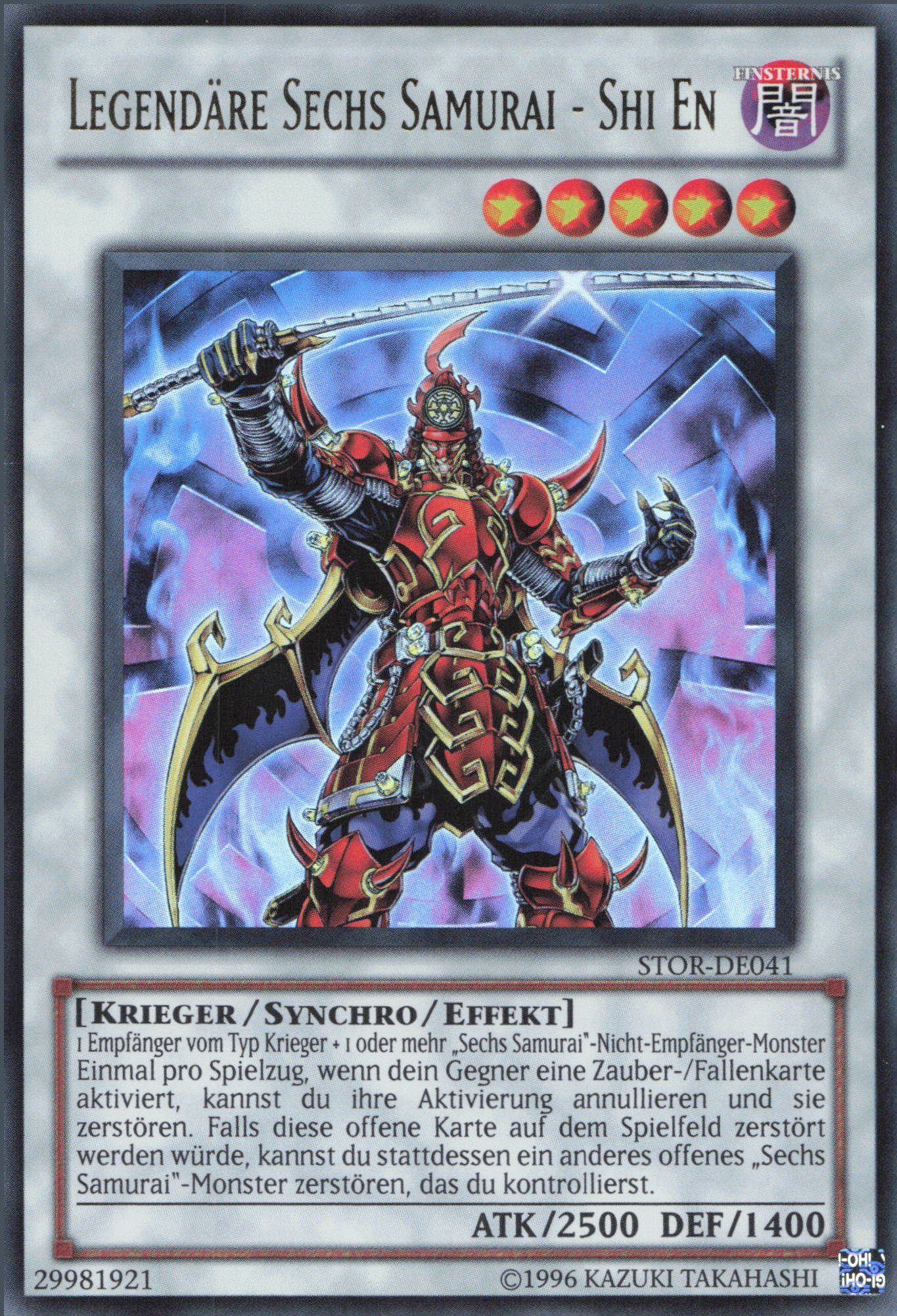 Recollectibles Sammelkarte Yugioh Karte Legendäre Sechs Samurai Shi