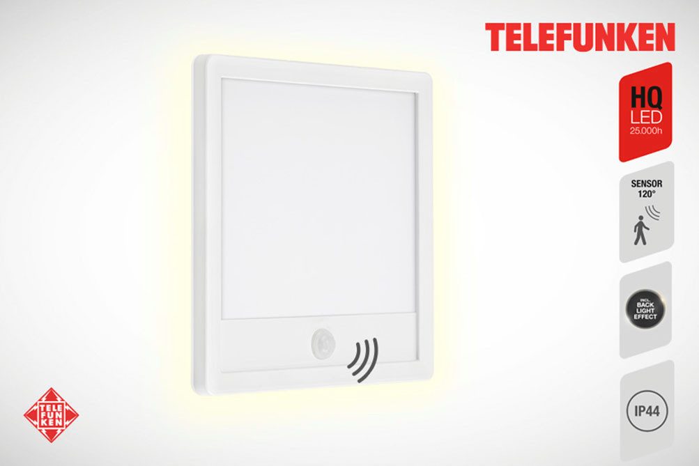 Telefunken LED Außen-Wandleuchte NIZZA, Außenlampe LED Wand